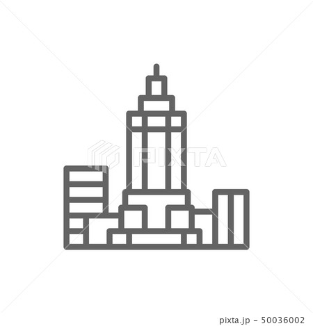 Empire State Building Icon Vector